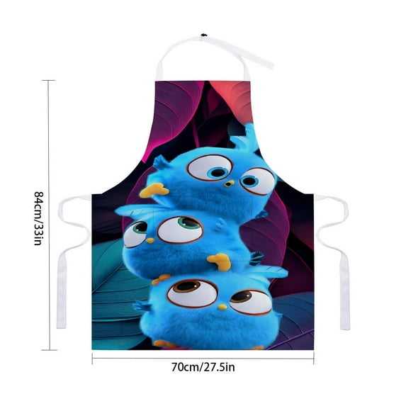 Angry Birds apron with pockets, waterproof apron for adults, adjustable ...