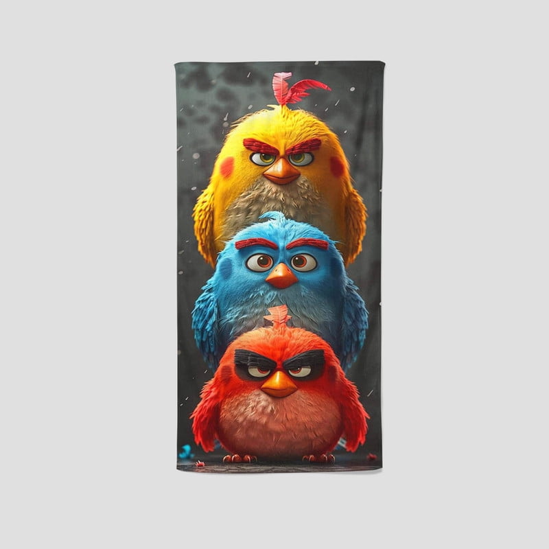 Angry Birds's unique single-sided towel is a personalized gift for fans ...