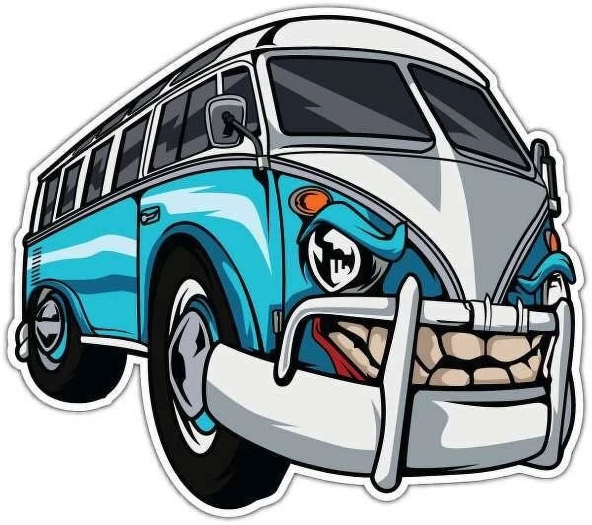 Angry Bus Van Hippie California Car Window Stickerphone Decal Water ...