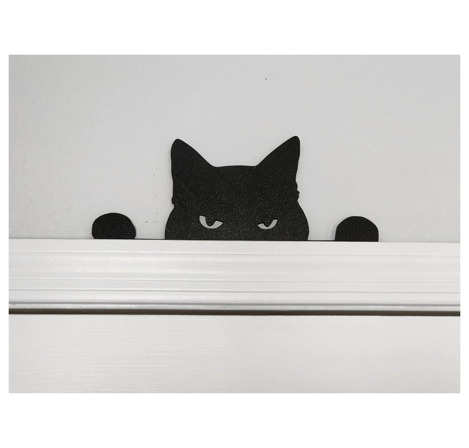 Angry Cat Staring Door Topper | Over The Door Sign | Cat Sign | Door ...
