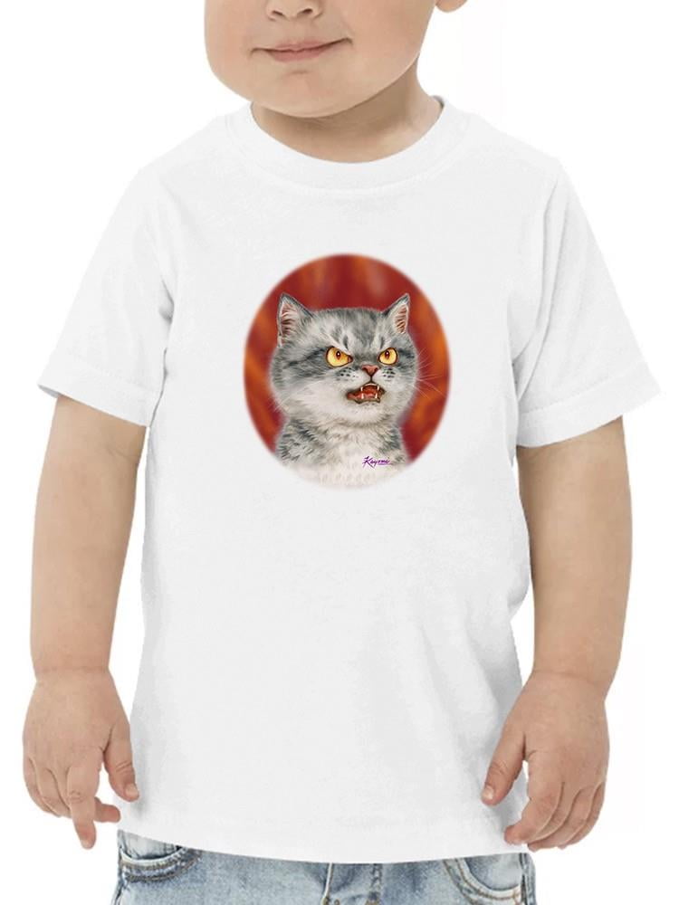 Angry Cat T-Shirt Toddler -Kayomi Harai Designs, 4 Toddler - Walmart.com