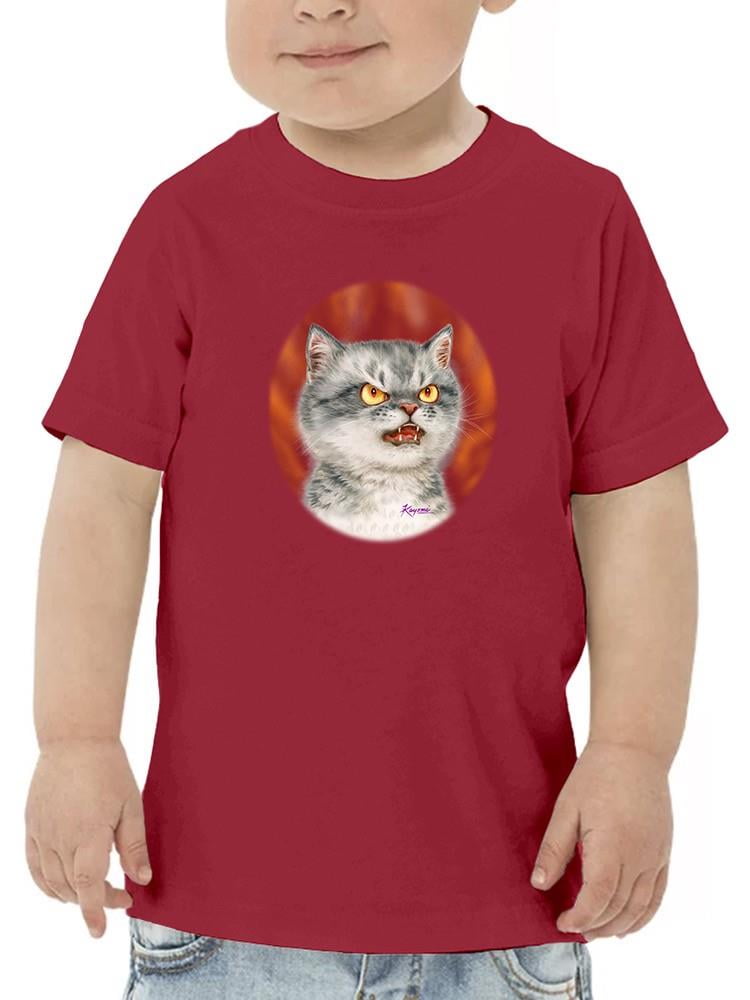 Angry Cat T-Shirt Toddler -Kayomi Harai Designs, 5 Toddler - Walmart.com
