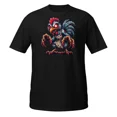 Angry Chicken Crazy Zombie Rooster With Claws Horror Hen Short Sleeve ...