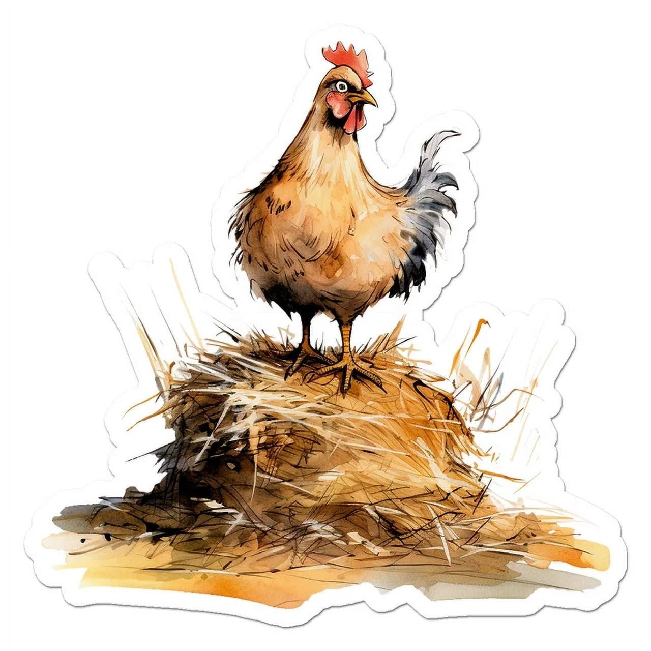 Angry Chicken Nest Sticker Phone Decal Water Bottle Stickers Car Decals ...