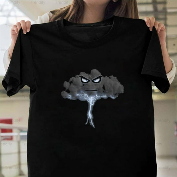 Angry Cloud Funny Weather Grumpy Cartoon Character Graphic H41687 ...