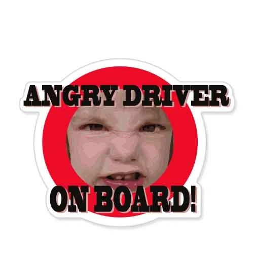 Angry Driver Sticker Decal Phone Decal Water Bottle Stickers Car Decals ...