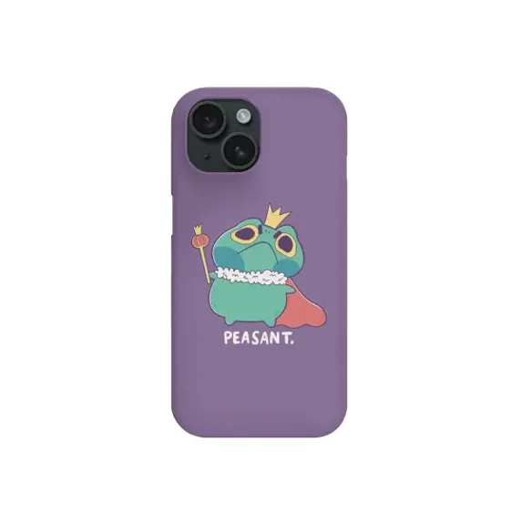Angry Frog King Funny Animal Crown Phone Case for iPhone 16 15 14 13 12 ...
