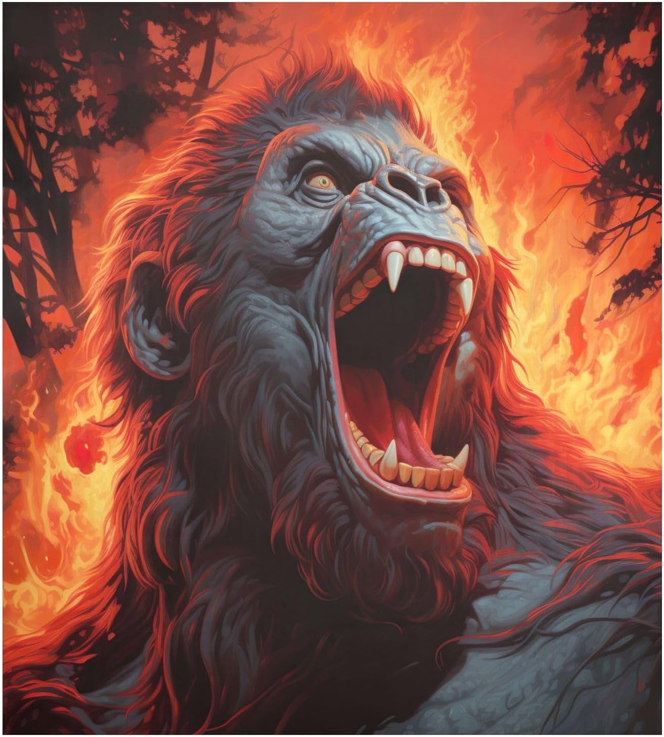 Angry Gorilla Dishwasher Magnet Covers for The Front Magnetic ...