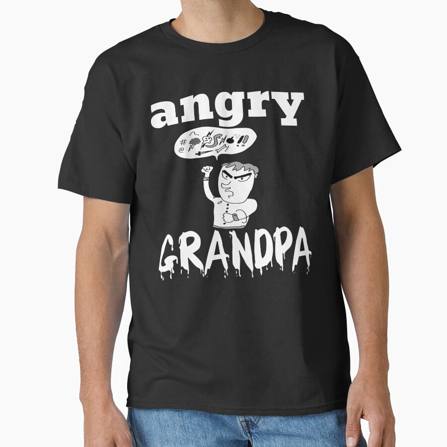 Angry Grandpa Shirt, Dad Graphic Tee - Walmart.com