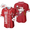 Angry Grumpy Baseball Jersey Red Stripes Patterns Disney Baseball Shirt ...