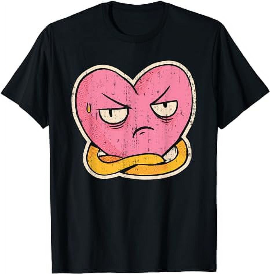 Angry Heart Funny T-Shirt - Walmart.com