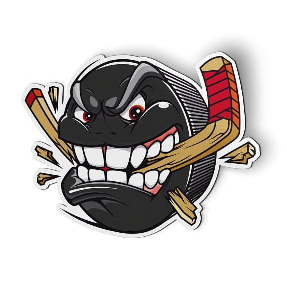 Angry Hockey Puck - 5" Magnet for Car Locker Refrigerator - Walmart.com