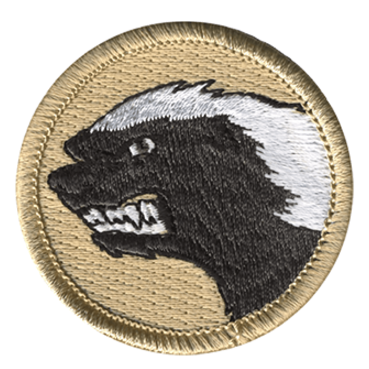 Angry Honey Badger Scout Patrol Patch (Sew-on) - ClassB - Walmart.com