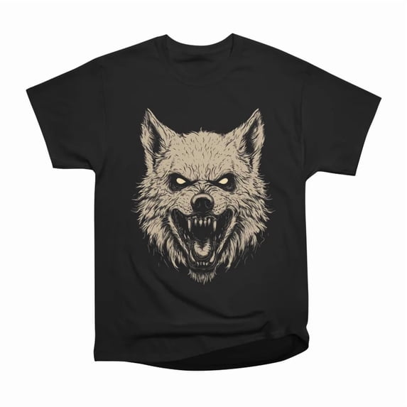 Angry Howl T-Shirt Tee Gift For Him Merch For Her Apparel For Friend ...