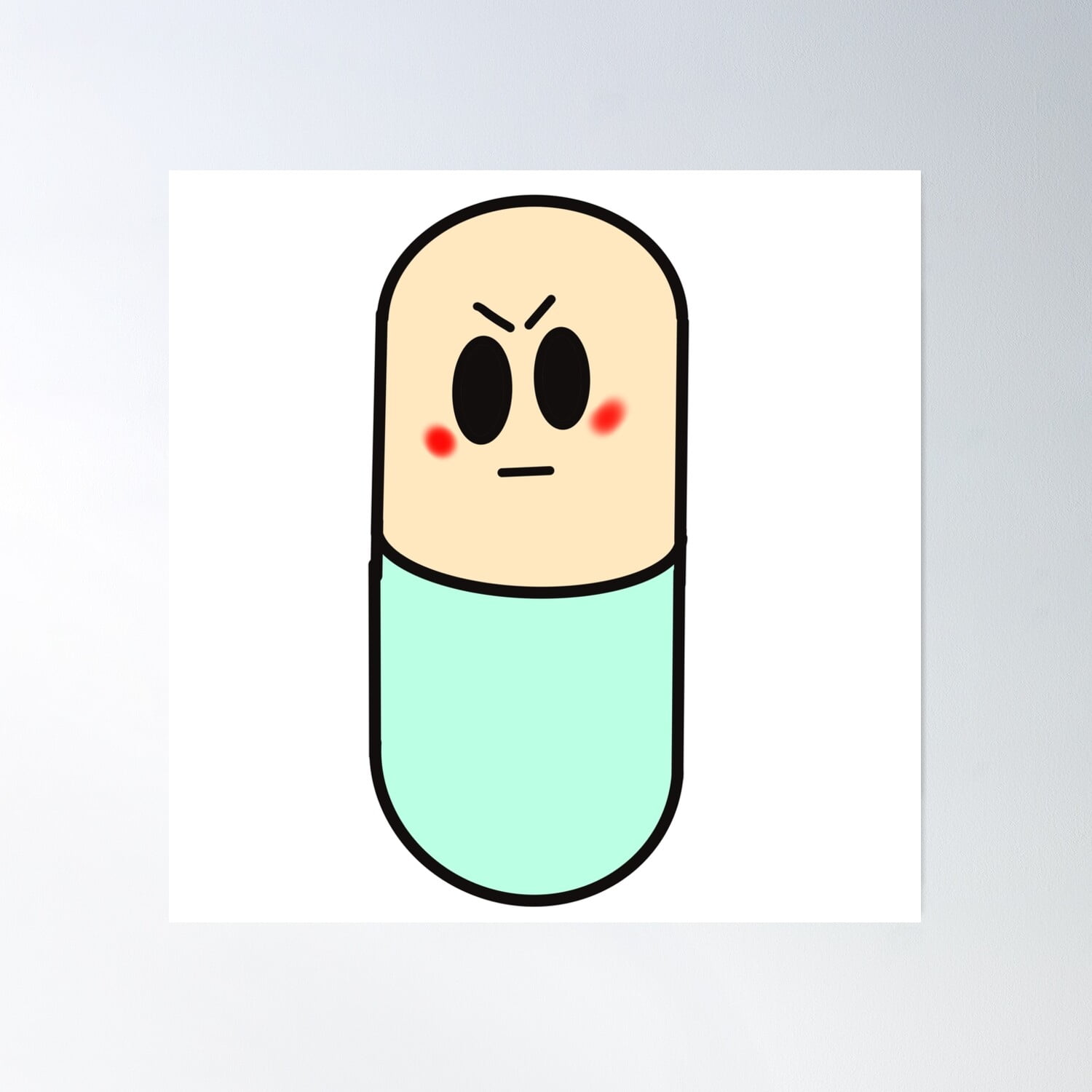 Angry Little Pill Poster Wall Art, Modern Wall Decor, 24x24 UNFRAMED ...