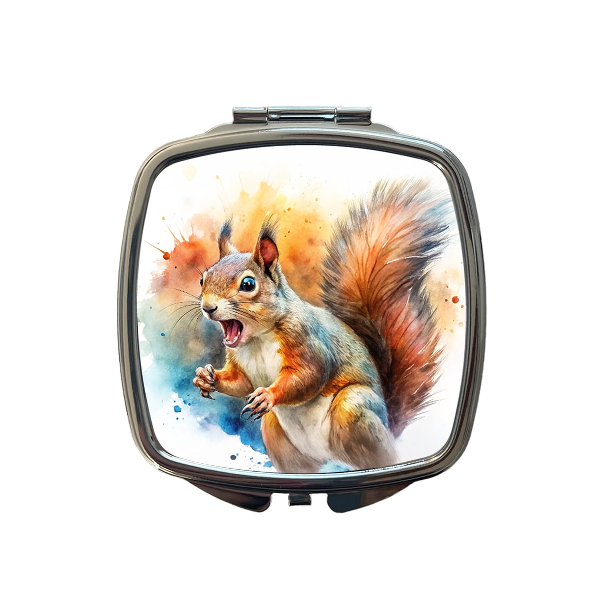 Angry Mad Squirrel Watercolor Travel Makeup Handbag Purse Small Pocket ...