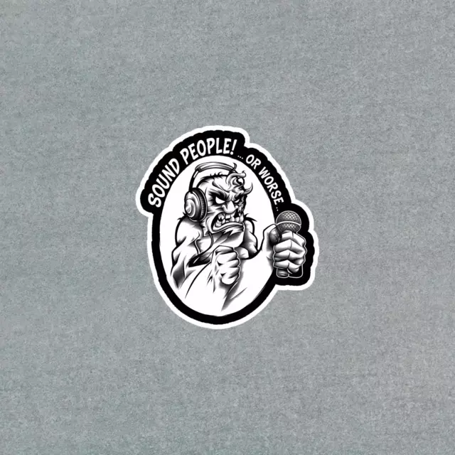 Angry Man With Microphone Sticker Sound People Or Worse Decalphone ...