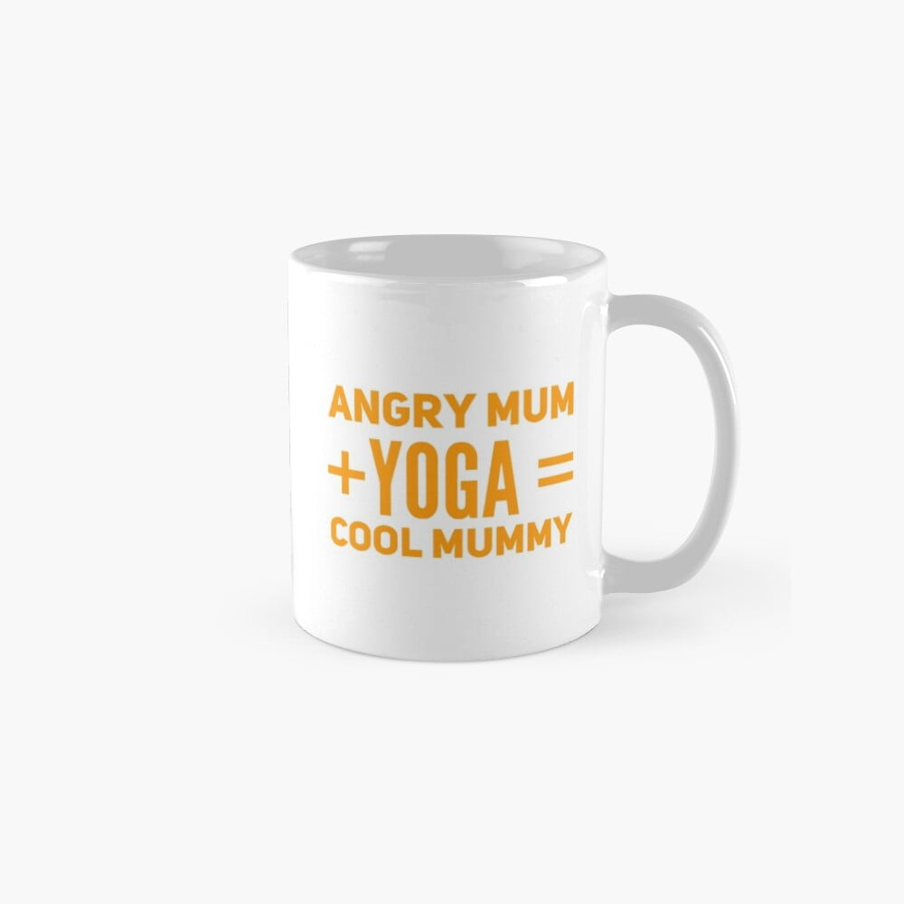 Angry Mum +Yoga = Cool Mummy Classic Mug - Walmart.com