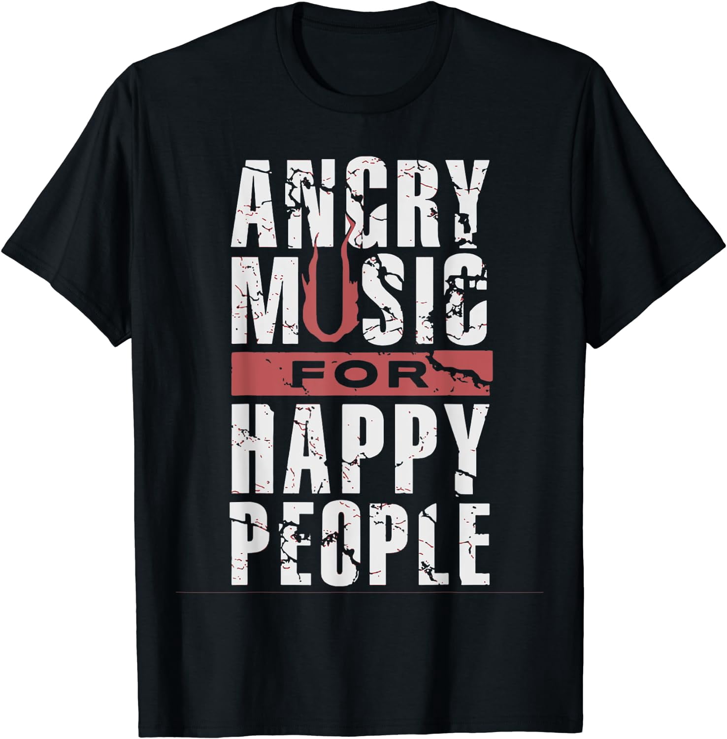 Angry Music For Happy People T-Shirt - Walmart.com