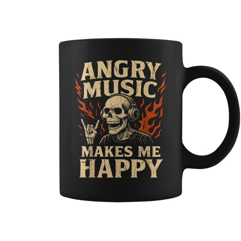 Angry Music Makes Me Happy Rock Band Coffee Mugs - Walmart.com