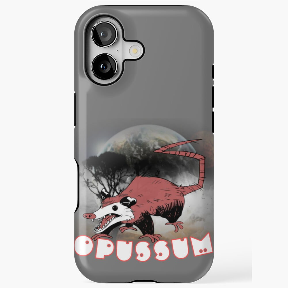 Angry Opossum Funny Quote Cartoon Possum Artwork iPhone 17 to 11 Pro ...