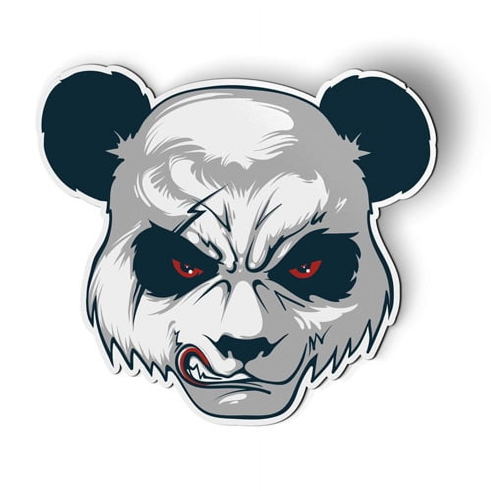 Angry Panda - 5" Magnet for Car Locker Refrigerator - Walmart.com