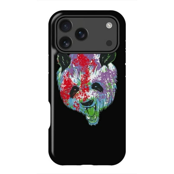Angry Panda Funny Animal Cartoon Design iPhone Case for iPhone 17 to 11 ...