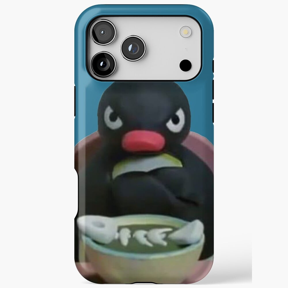 Angry Pingu Inspired Fish Bowl Cartoon Meme Phone Case Compatible ...