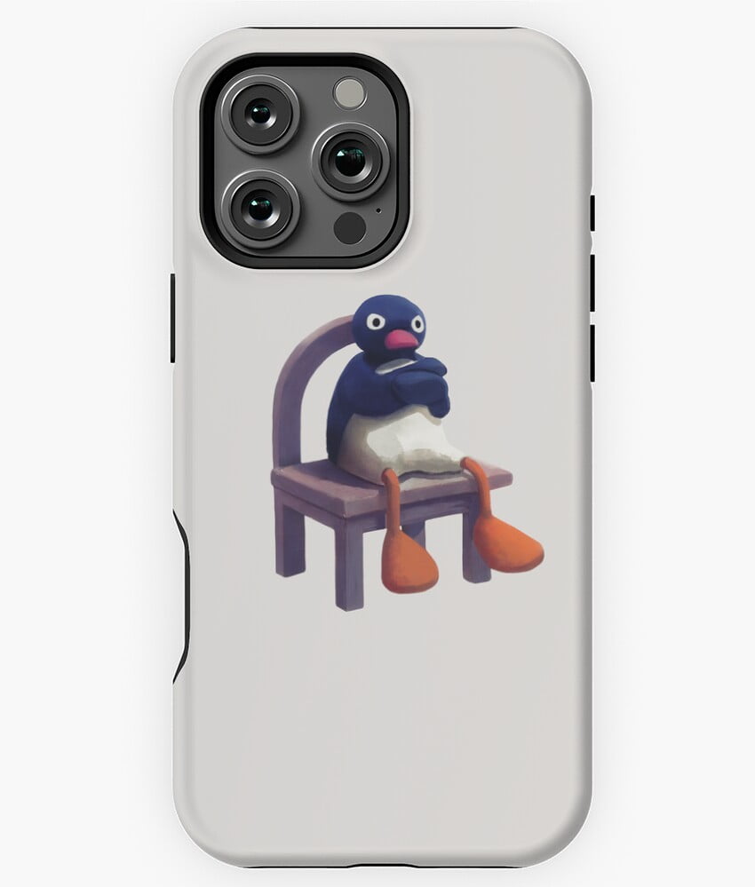 Angry Pingu Noot Noot Meme Phone Case for iPhone 16 15 14 13 12 11 Pro ...