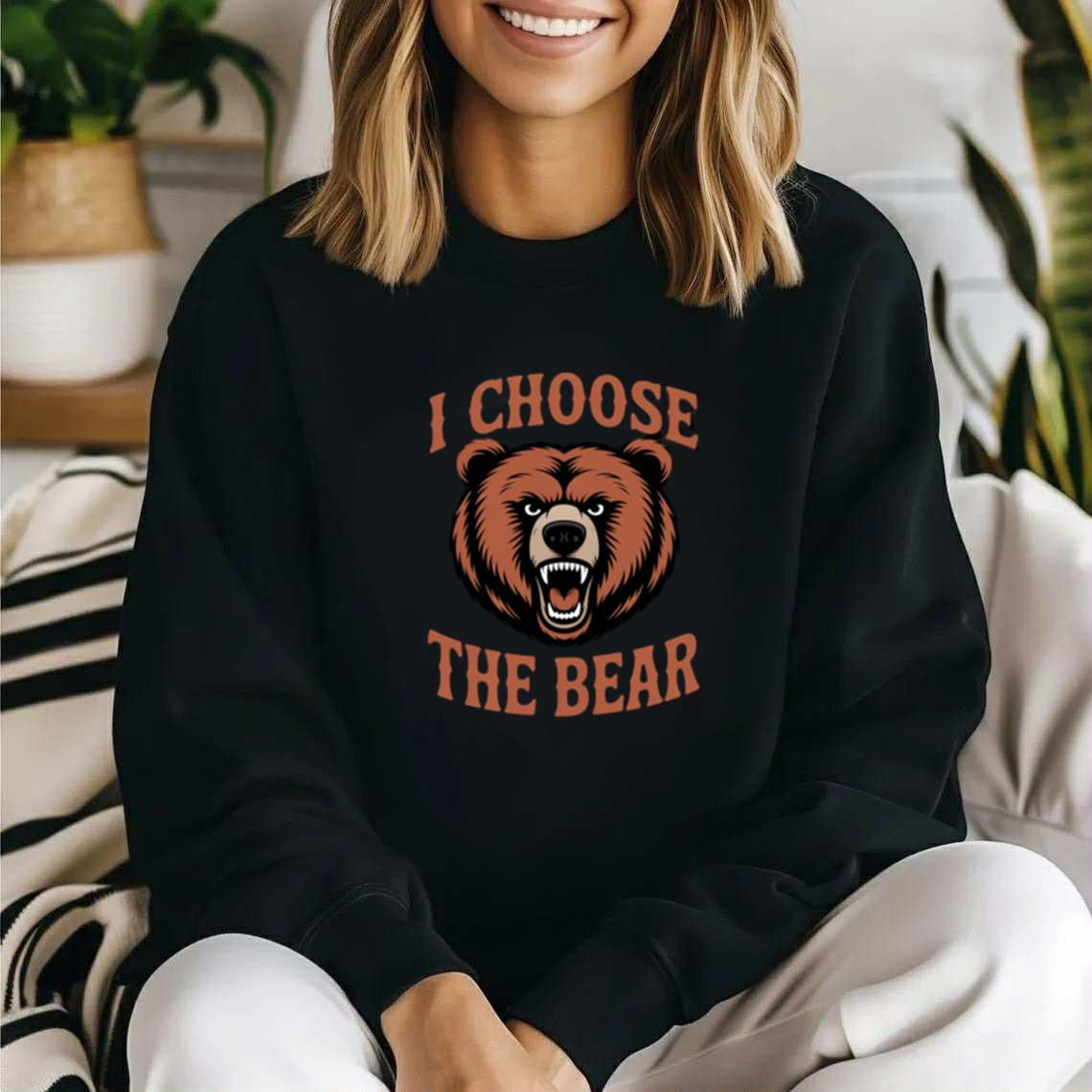 Angry Radical Feminist I Choose The Bear Womens Rights Sweatshirt, for ...