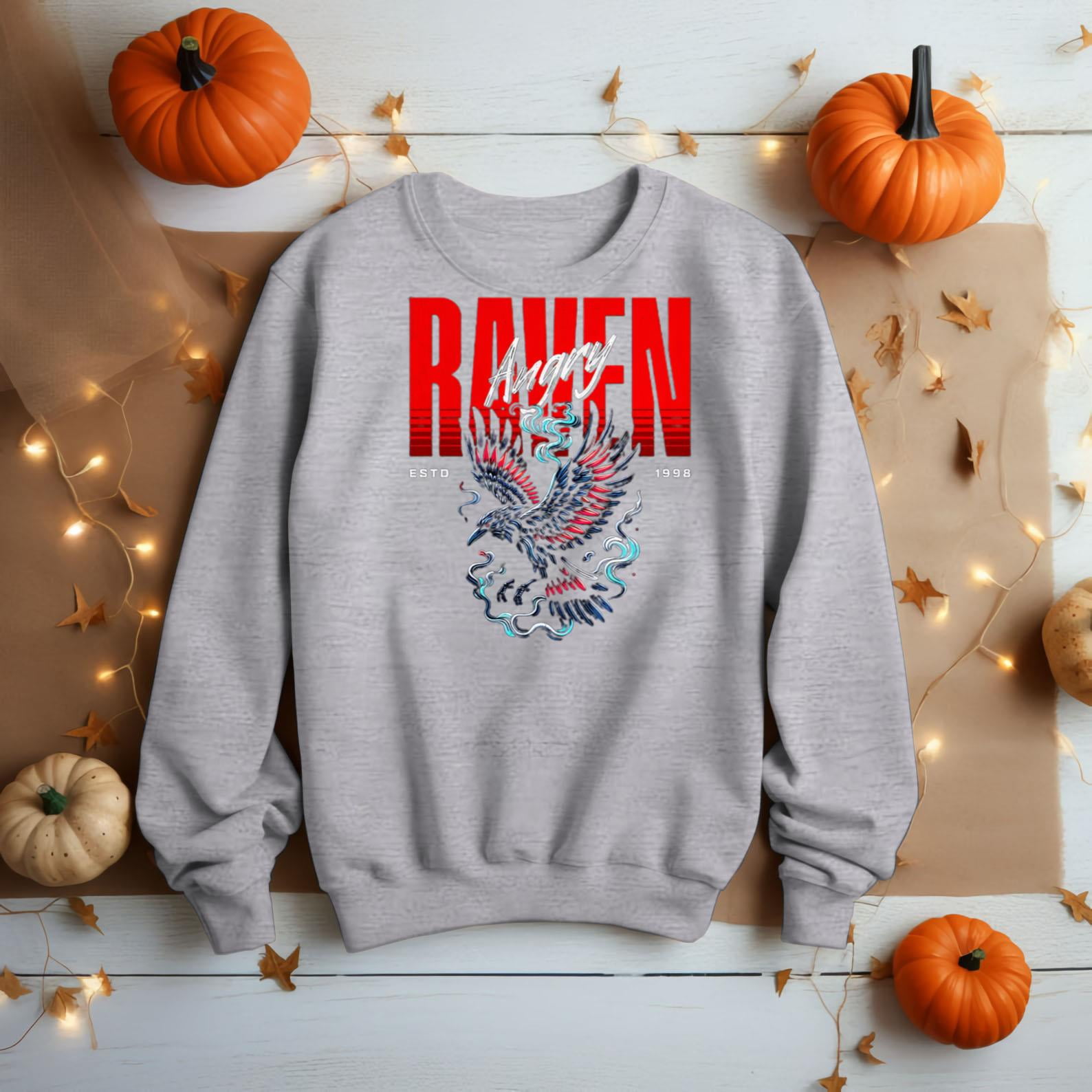 Angry Raven Dark Gothic Bird Graphic Shirt, Size S - 3XL -T1 - Walmart.com