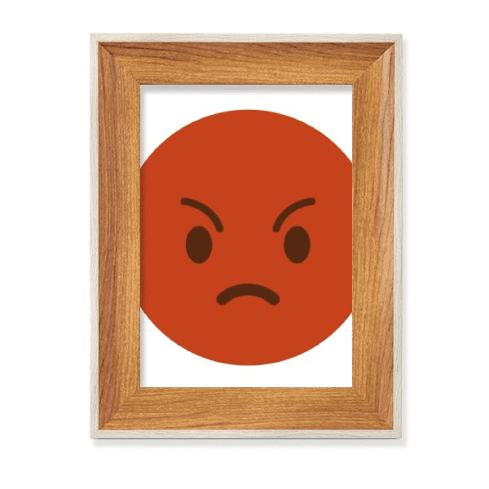 Angry Red Cute Online Chat Happy Desktop Wooden Photo Frame Display ...