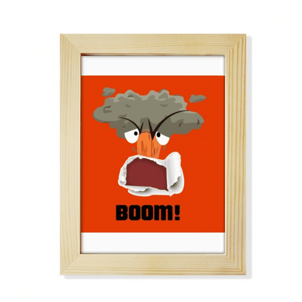 Angry Red Emotion Volcano Eruption Desktop Adorn Photo Frame Display ...
