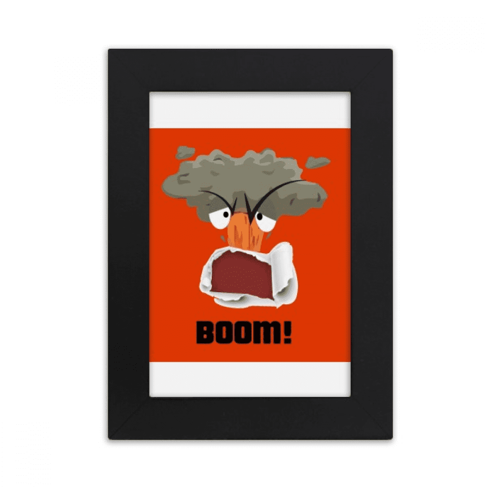 Angry Red Emotion Volcano Eruption Desktop Photo Frame Picture Display ...