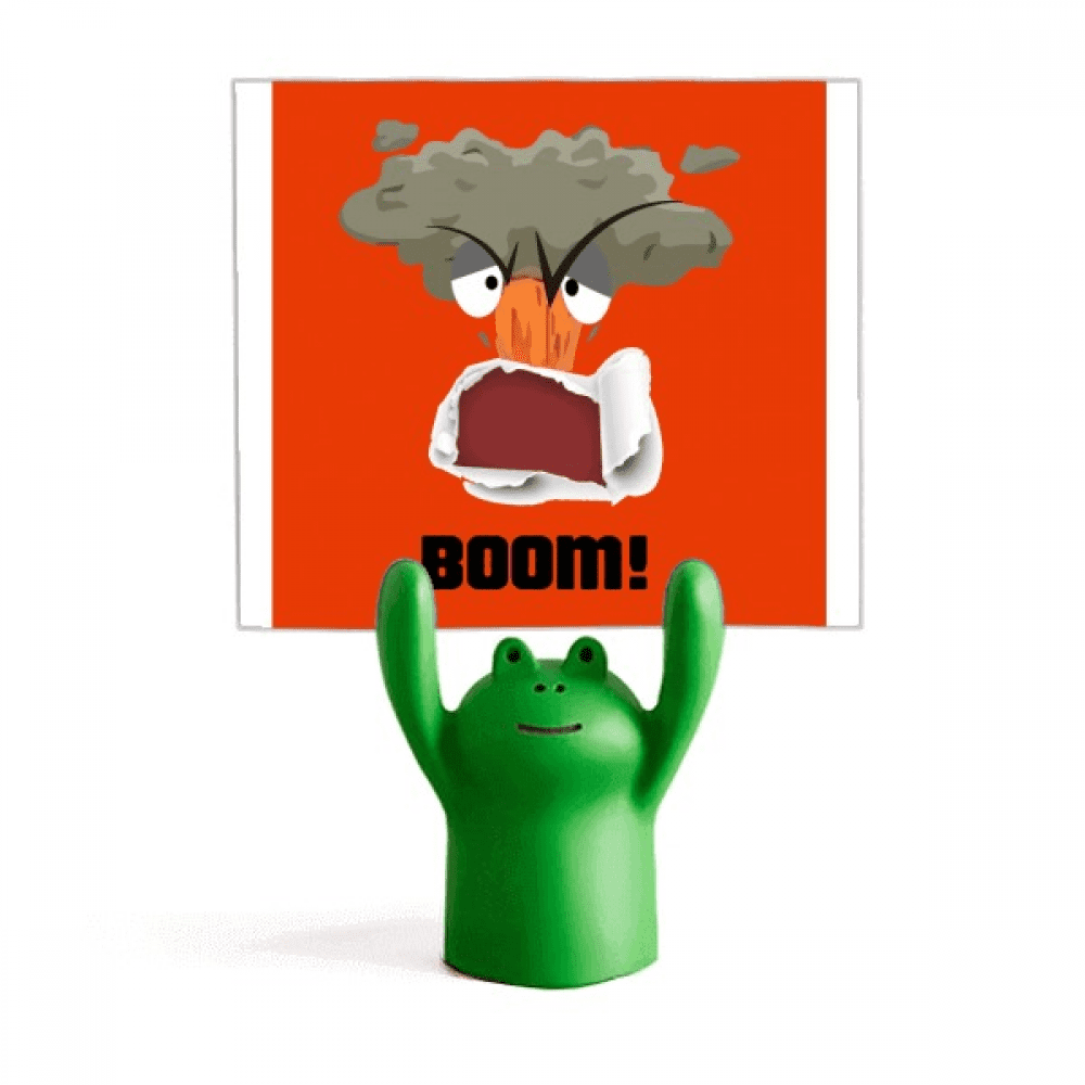 Angry Red Emotion Volcano Eruption Memo Holder Cartoon Animal Frog ...