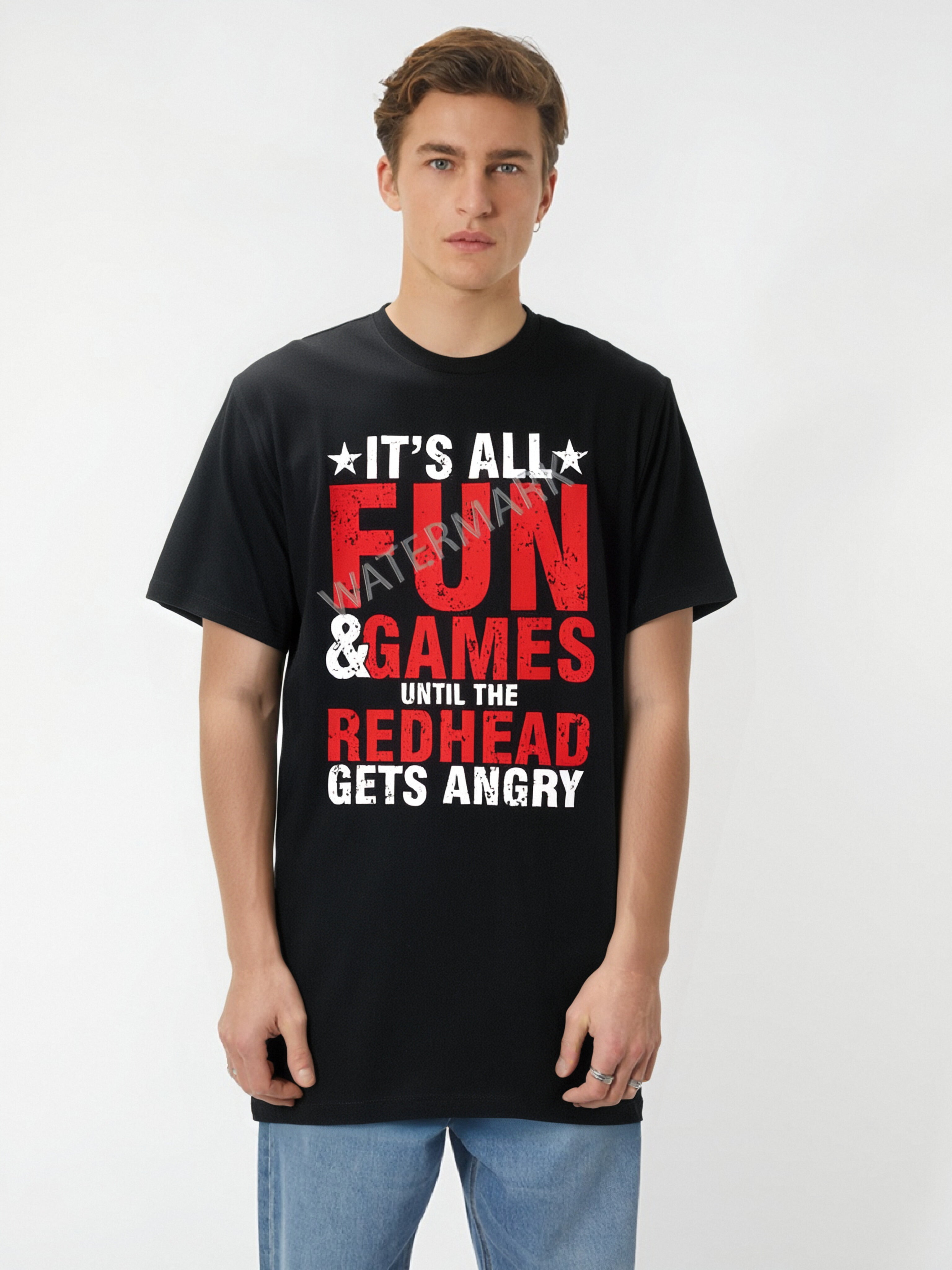 Angry Redheads Red Hair Gingers Redhead Gift T-Shirt funny Men's Short ...