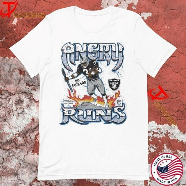 Angry Runs Bo Jackson T-Shirts Unisex Short Sleeve Shirt s - Walmart.com