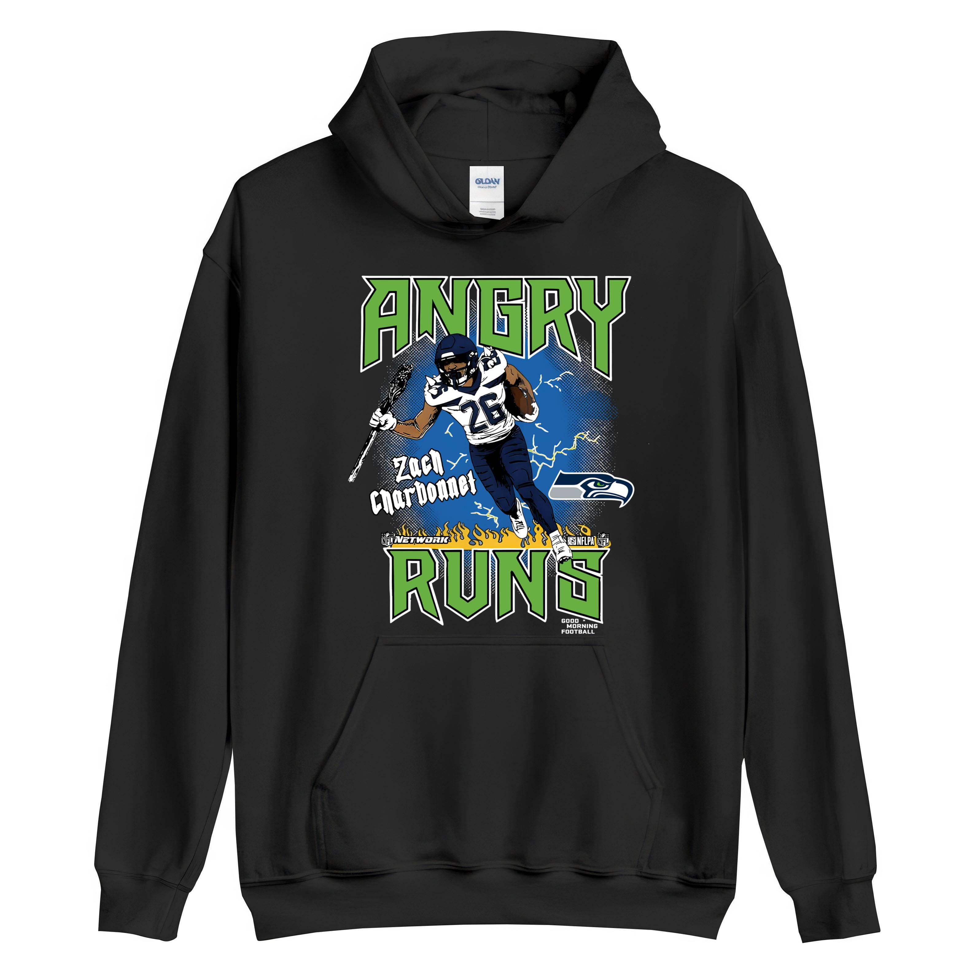 Angry Runs Fan Tee, Football Player Design Shirt - Walmart.com