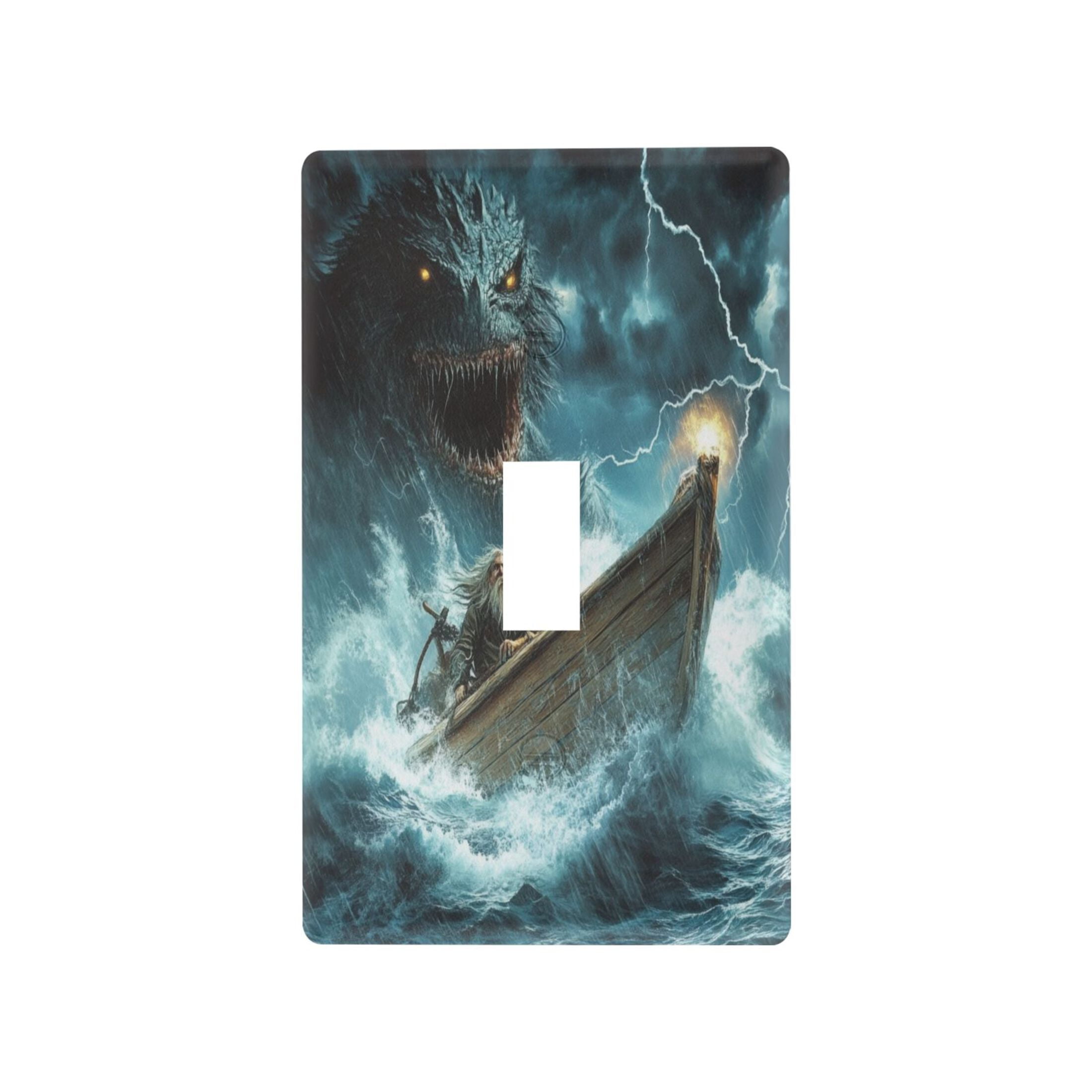 Angry Sea Monster Light Switch Cover Switch Plate Outlet Cover Plug ...