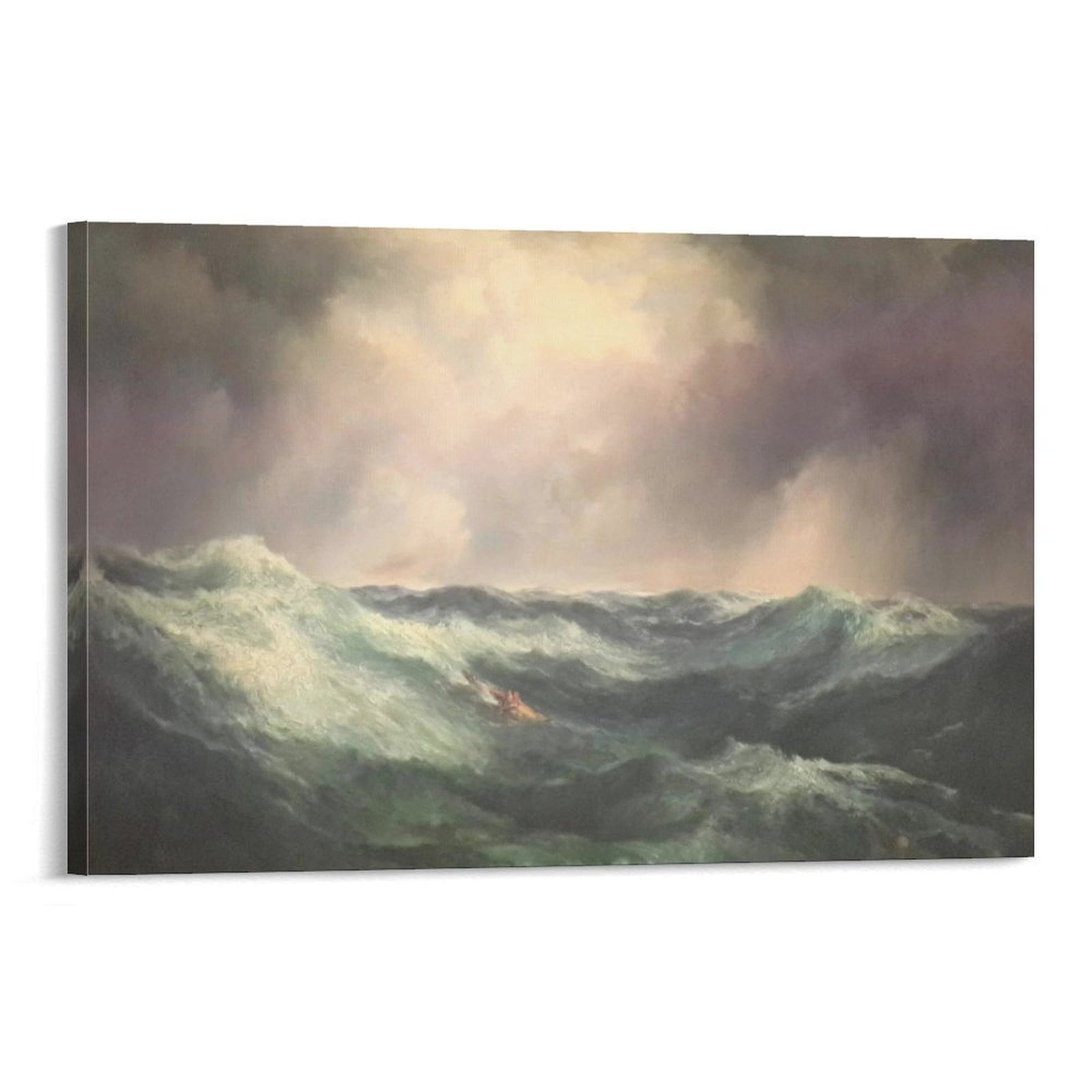 An Angry Sea By Thomas Moran Art Prints Paintings Canvas Poster Picture ...