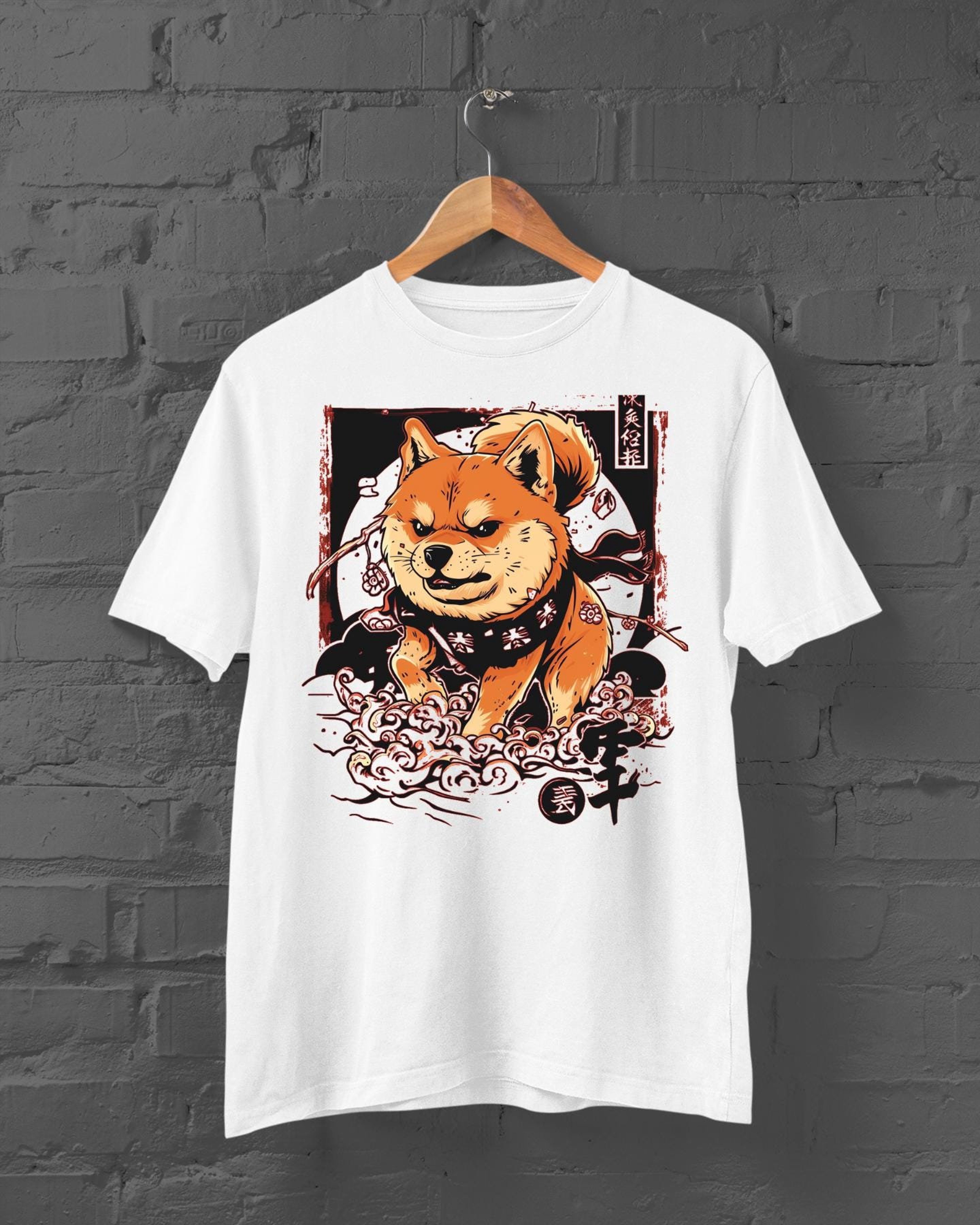 Angry Shiba T-Shirt | Shiba Tshirt | Harajuku | Y2K Top | Anime Dog ...