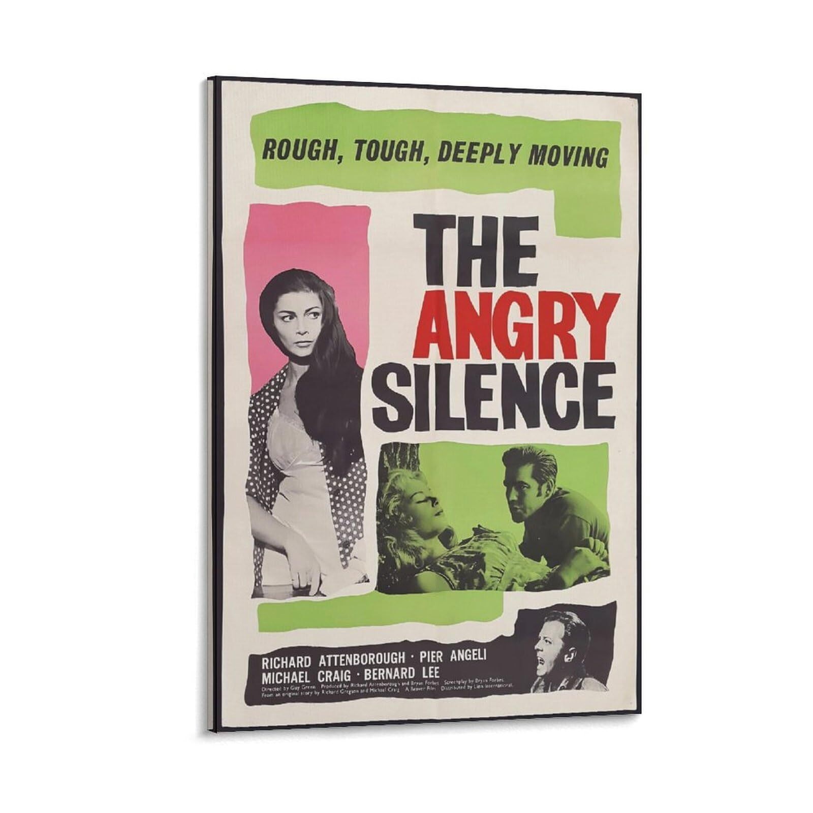 The Angry Silence Movie Poster Vintage Poster Canvas Prints Wall ...
