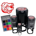 Angry Snarling Cartoon Bulldog Pit Bull Dog Self-Inking Rubber Stamp ...