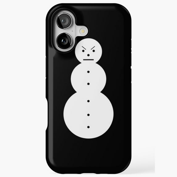Angry Snowman Jeezy Meme Funny Holiday Humor Case for iPhone 17 11 12 ...