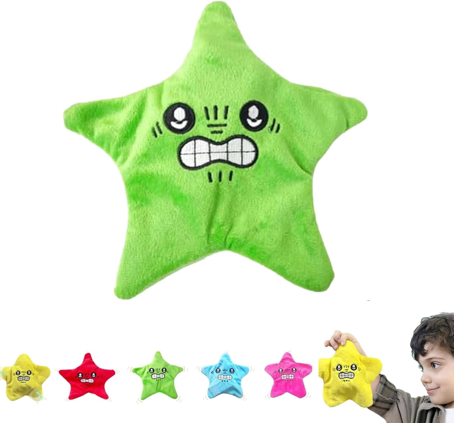 Angry Star Plush Moving,5 Colors Angry Starfish,Moving Chikawa Star ...