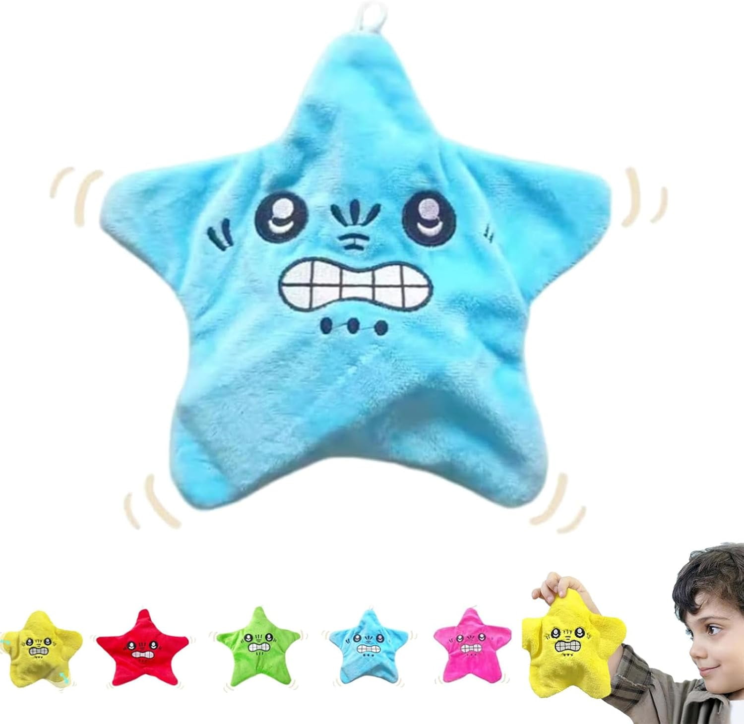 Angry Star Plush Moving,5 Colors Angry Starfish,Moving Chikawa Star ...