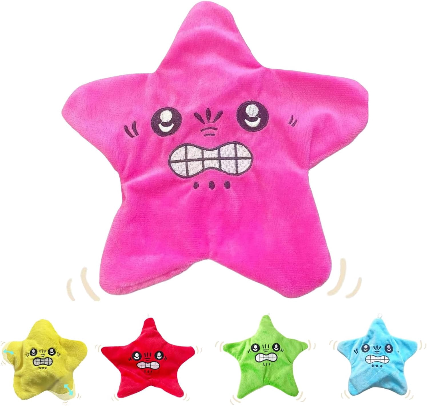 Angry Star Plush Moving, Moving Chikawa Star Plush, 5 Colors Angry ...