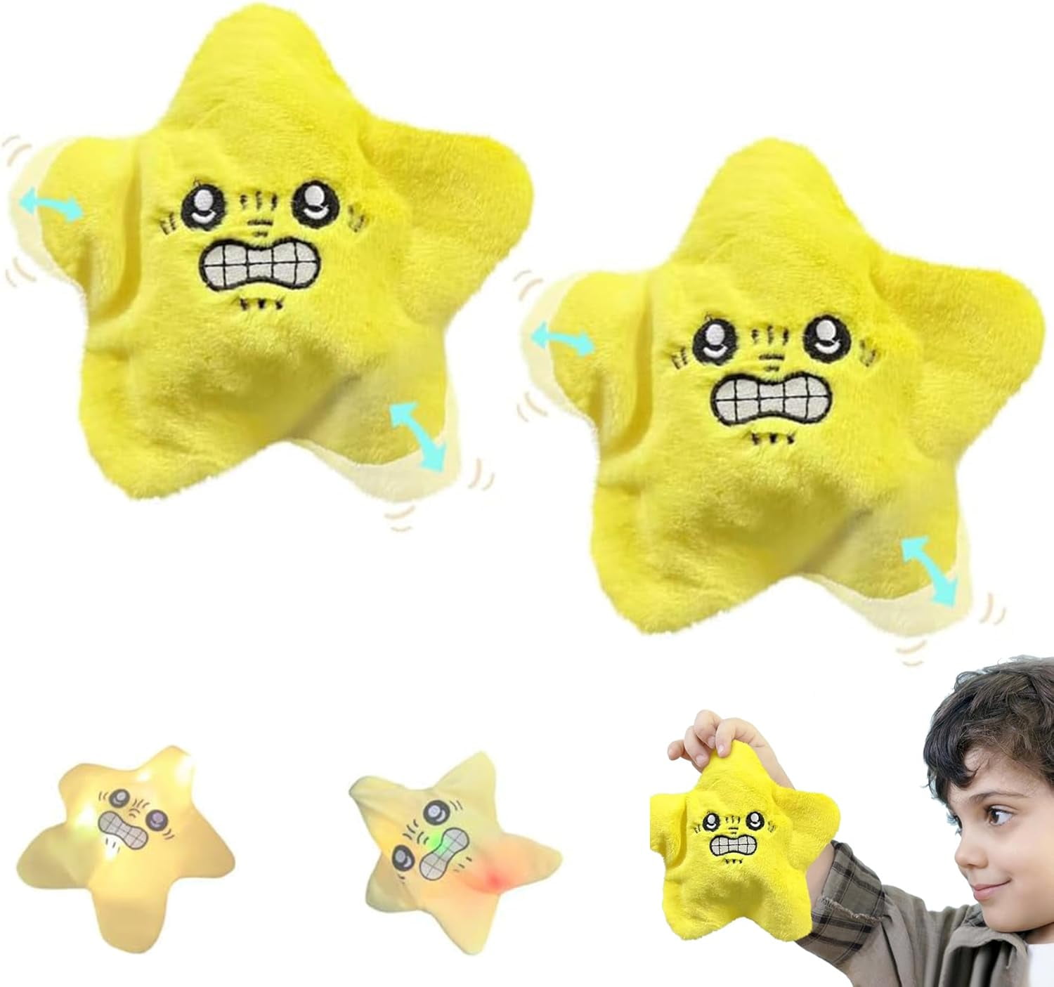 Angry Starfish Toy,8in Angry Star Plush Moving,Angry Starfish,Angry ...