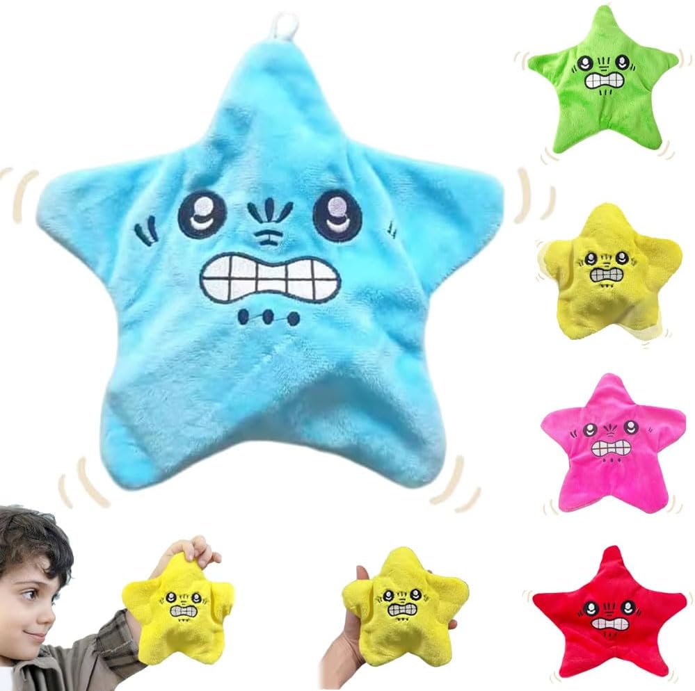 Angry Starfish Toy, Angry Star Plush Moving, 8in Angry Star Face Plush ...