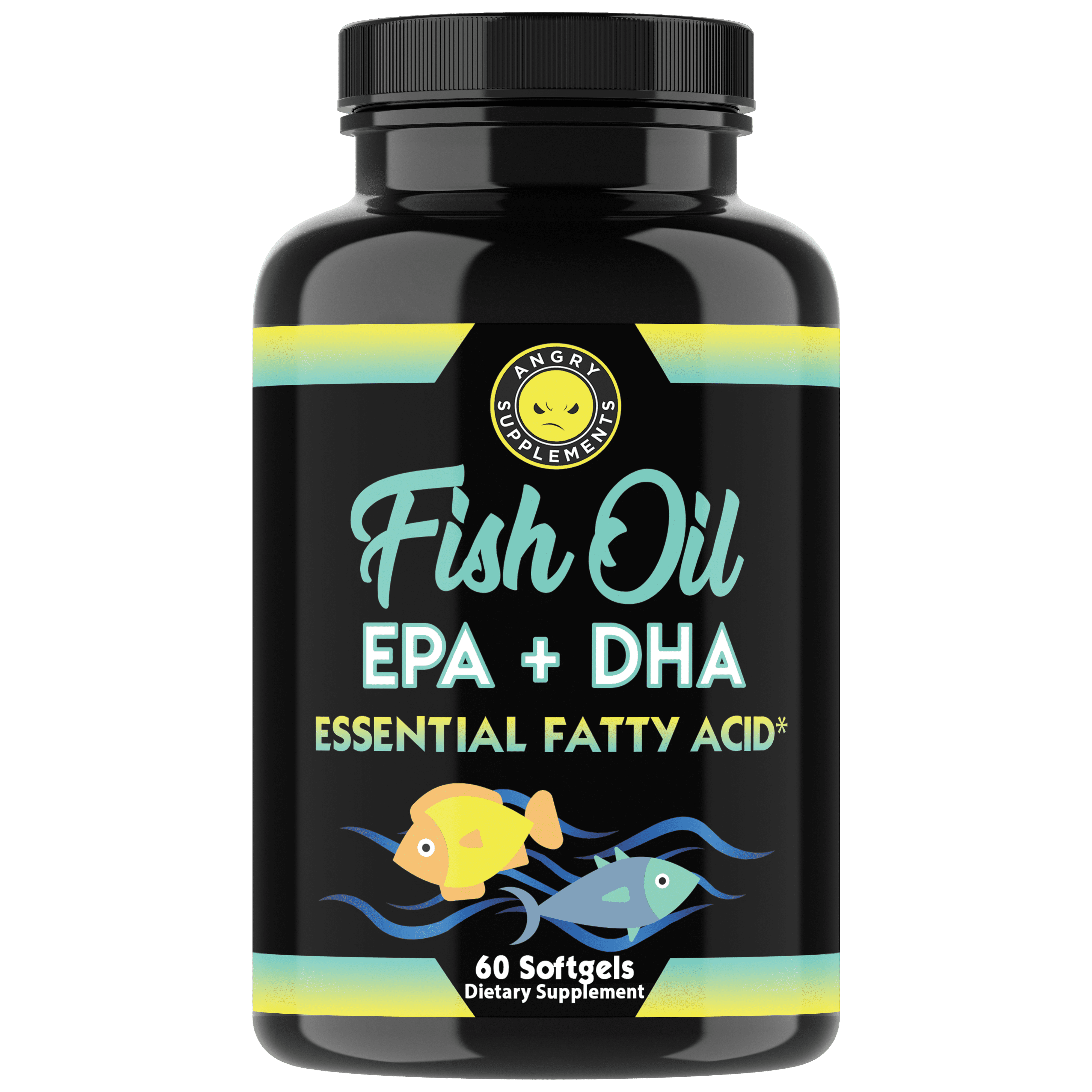 Angry Supplements Fish Oil EPA + DHA Essential Fatty Acids - Walmart.com